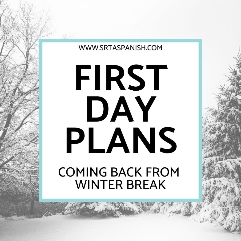 Winter Activities for Spanish Class - Srta Spanish