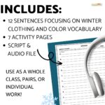 La Ropa y los Colores Spanish Clothing Colors Listening and Dictation ...