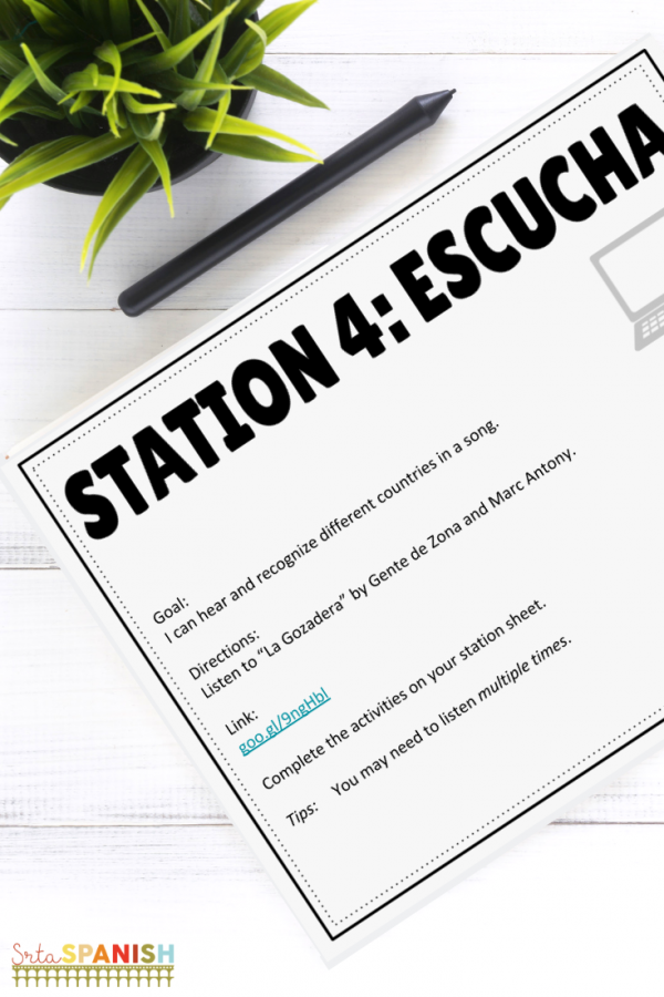 Stations in Spanish Class Made EASY - Srta Spanish