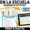 Spanish Reading Comprehension Passages Worksheets and Activities - Srta ...