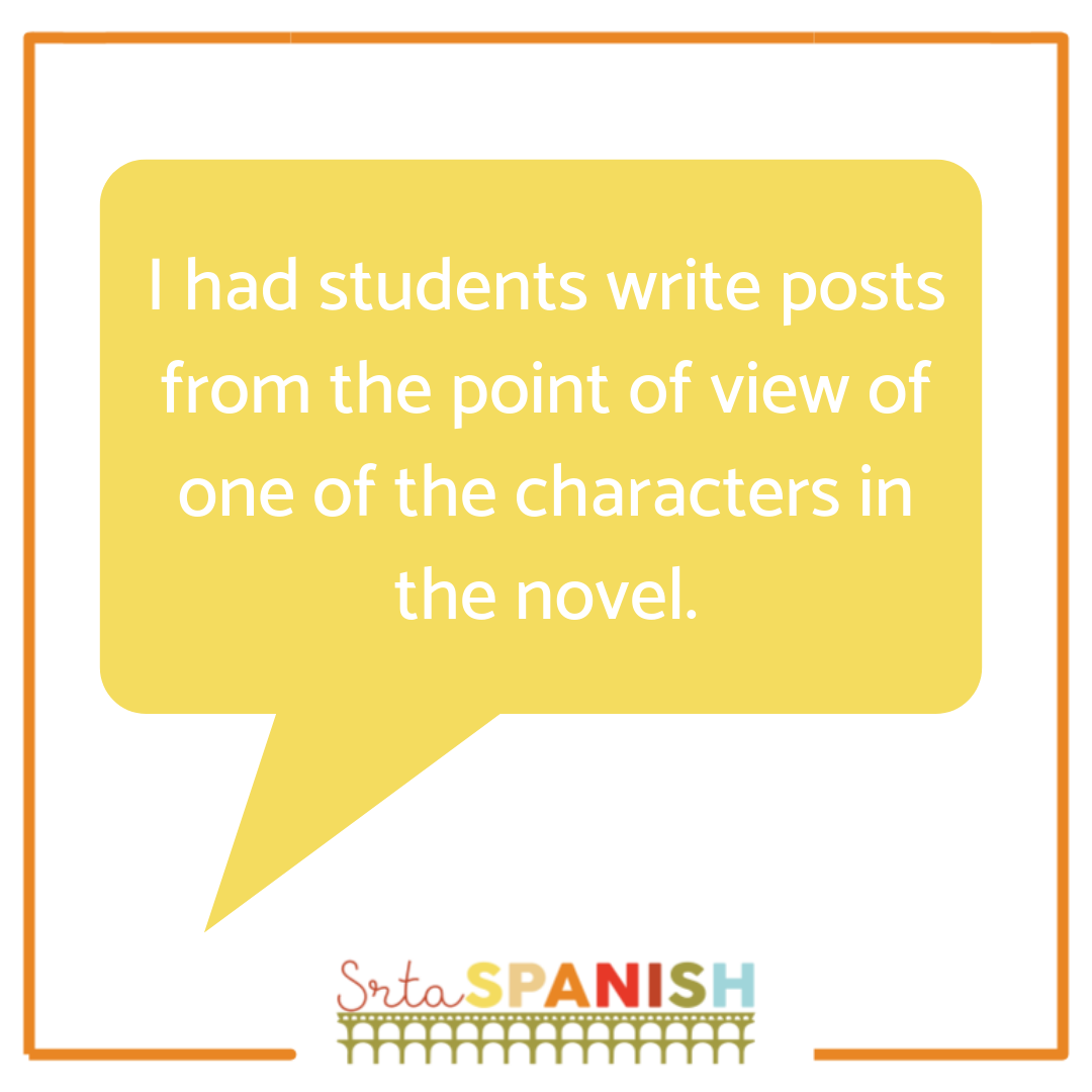 Social Media Templates in the Classroom - Srta Spanish