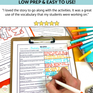 Tener Que and Quehaceres Story and Activities - Srta Spanish