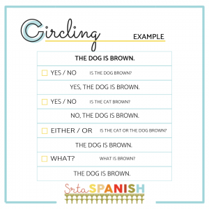 How to Circle in a CI Classroom - Srta Spanish