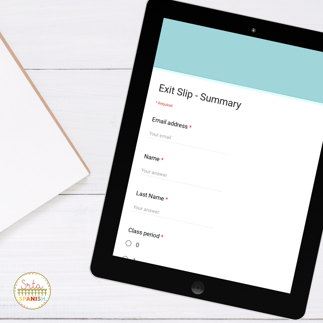 12 Simple Exit Ticket Ideas for Spanish Class - Srta Spanish