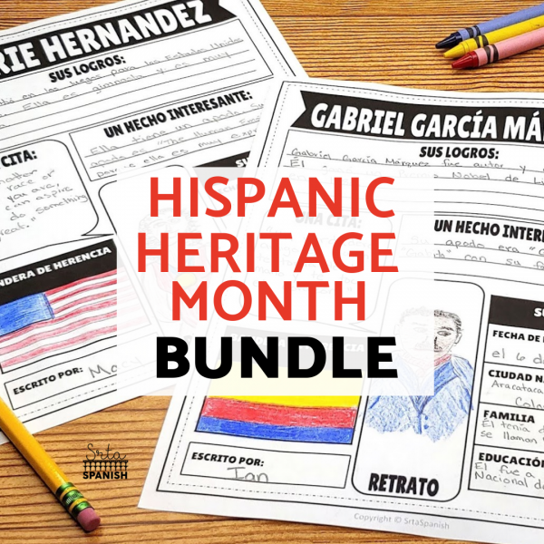 Easy to Use Hispanic Heritage Month Activities for Spanish Class - Srta ...