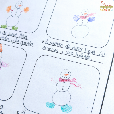 Snowy Activities for Spanish Class - Srta Spanish