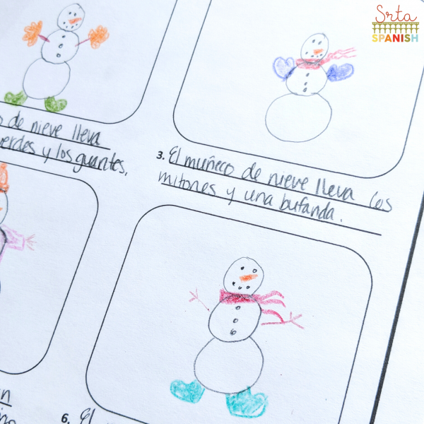 Snowy Activities for Spanish Class - Srta Spanish