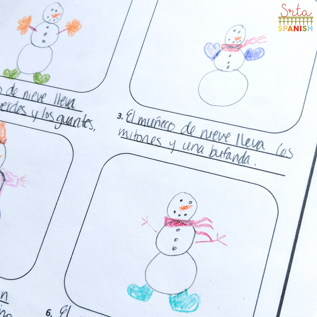 Snowy Activities for Spanish Class - Srta Spanish