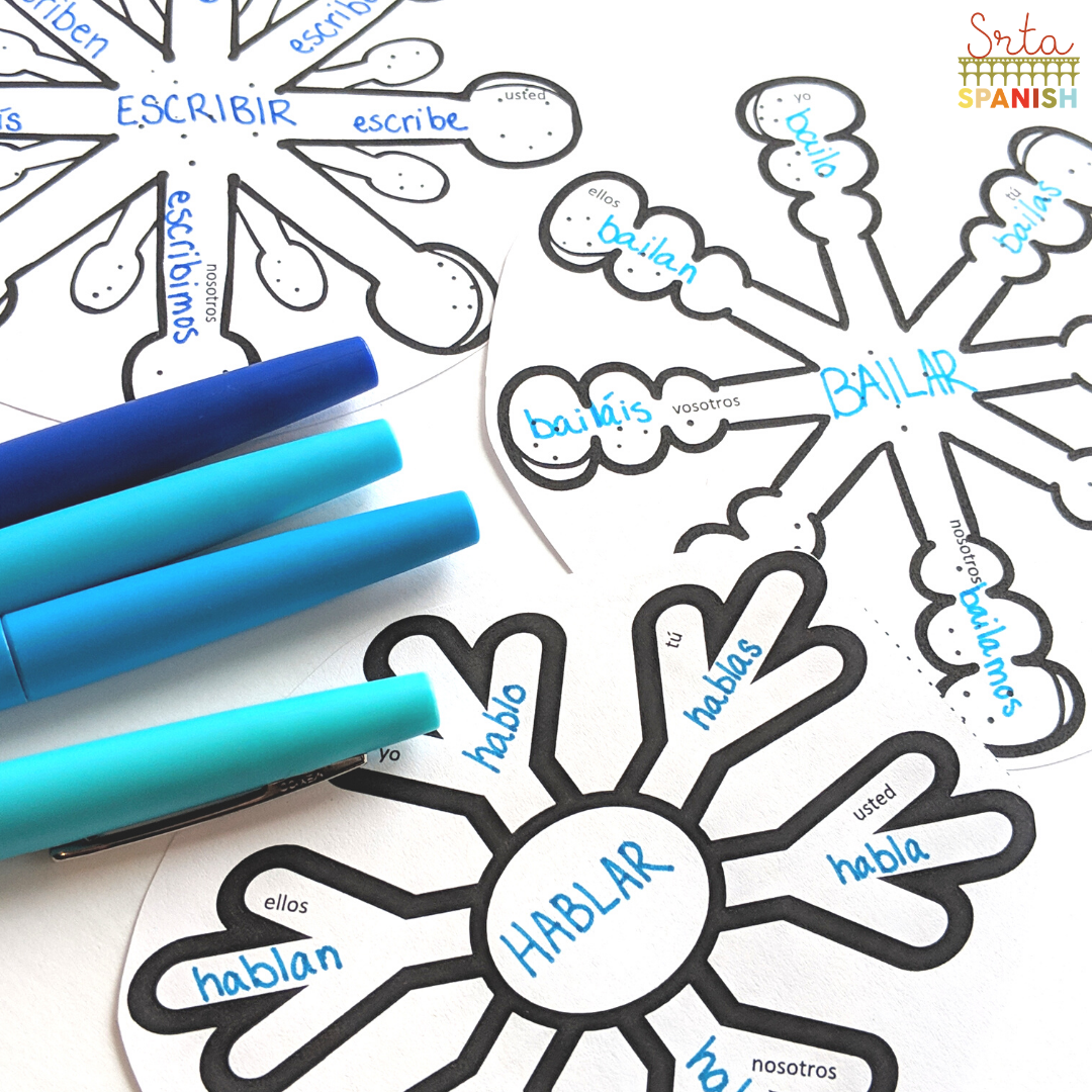 Snowy Activities for Spanish Class - Srta Spanish