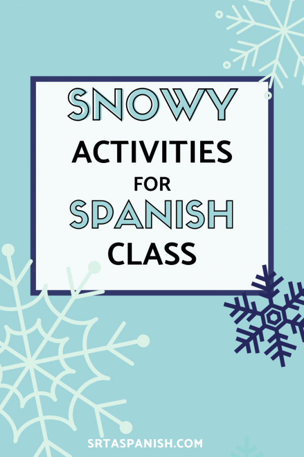 Free Spanish Snowman Writing Activity - Srta Spanish