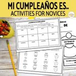 Spanish Birthday Activities to practice Saying the Date - Srta Spanish