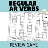 AR Verbs Review Game Los Dados - Srta Spanish