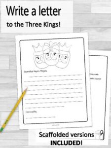 Three Kings Day Día de Los Reyes Magos Writing Activity - Srta Spanish