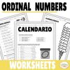 Spanish Ordinal Numbers Worksheets - Srta Spanish