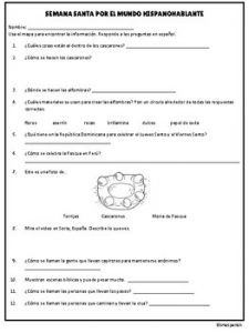 Semana Santa Digital Activities SPANISH AND ENGLISH - Srta Spanish