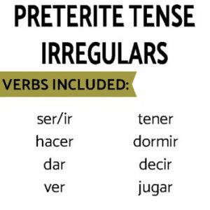 Irregular Preterite Verbs in Spanish Review Game - Srta Spanish