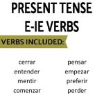 Present Tense E-IE Stem-Changing Verbs Review Game Pack - Srta Spanish