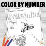 Color by Number- Month Sets BUNDLE - Srta Spanish