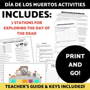 Día de los Muertos Activities for Exploring Day of the Dead with ...