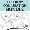 Color by Conjugation BUNDLE! Present Tense Irregulars - Srta Spanish