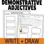 Demonstrative Adjectives Writing and Drawing Activities - Srta Spanish
