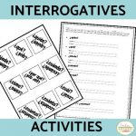 Spanish Question Word Practice Activities Palabras Interrogativas ...