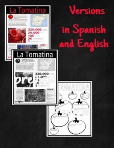 Cultural Reading Activity La Tomatina with Google Slides Option - Srta ...