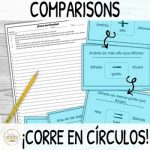Comparisons in Spanish ¡Corre en Círculos! Activity with DIGITAL OPTION ...