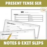 Present Tense SER BUNDLE - Srta Spanish