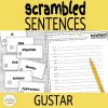 Scrambled Sentences Activity Bundle - Srta Spanish