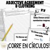 Adjective Agreement in Spanish ¡Corre en Círculos! Activity with ...
