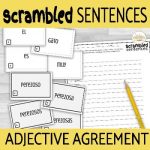 Scrambled Sentences Activity Bundle - Srta Spanish