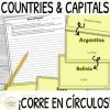 Spanish Speaking Countries and Capitals Activities Bundle - Srta Spanish