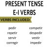 Present Tense E-I Stem Changing Verbs Review Game Pack - Srta Spanish