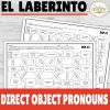 Direct Object Pronouns in Spanish Worksheet Maze Puzzles - Srta Spanish