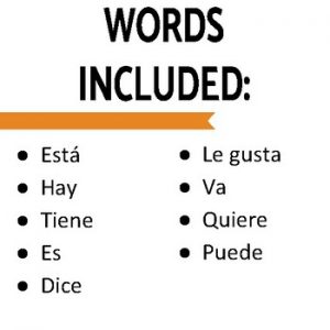 Spanish High Frequency Verb Posters Floral Theme - Srta Spanish