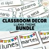 Llama Classroom Decor Bundle for Spanish Class - Srta Spanish