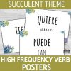 Spanish Classroom Decor Bundle Succulent Theme - Srta Spanish
