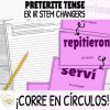 ER IR Stem Change Preterite Verbs ¡Corre en Círculos! Activity ...