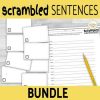 Scrambled Sentences Activity Bundle - Srta Spanish