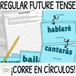 Regular Verbs in Future Tense Spanish ¡Corre en Círculos! Activity ...