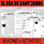 Cultural Reading Activity El Día de Sant Jordi PRINTABLE and DIGITAL ...