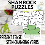 Present Tense Stem Changing Verbs St. Patrick's Day Shamrock Puzzle ...