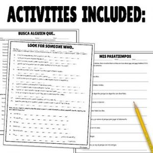 Pasatiempos Spanish Free Time Activities Reading with DIGITAL Option ...