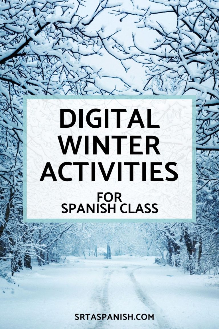Digital Winter Activities for Spanish Class - Srta Spanish