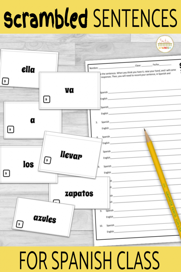 Writing Activities for Spanish Class - Srta Spanish