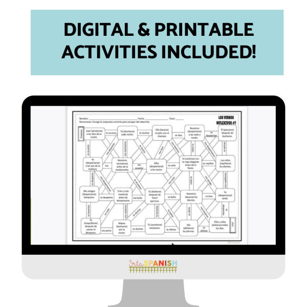 7 Ideas for Practice with Reflexive Verbs in Spanish - Srta Spanish