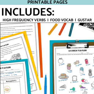 Spanish Food Vocabulary La Comida Printable Story and Activities - Srta ...