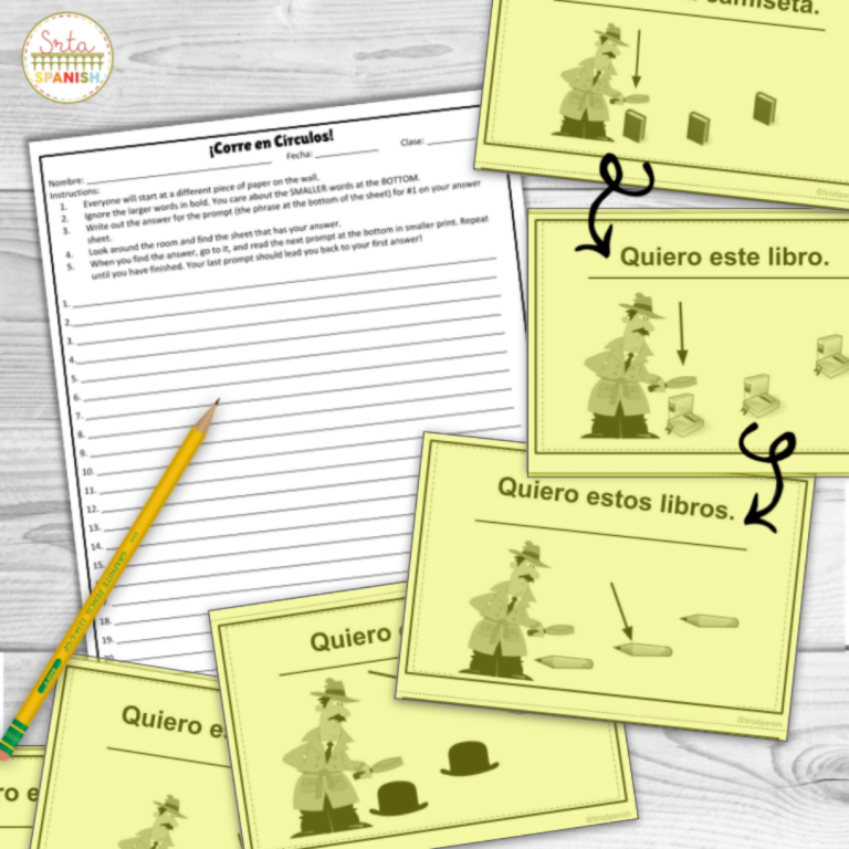 Spanish Demonstrative Adjectives Practice - Srta Spanish