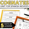 Spanish Cognates Lesson Plans 1st Day of Spanish Class & First Week of ...
